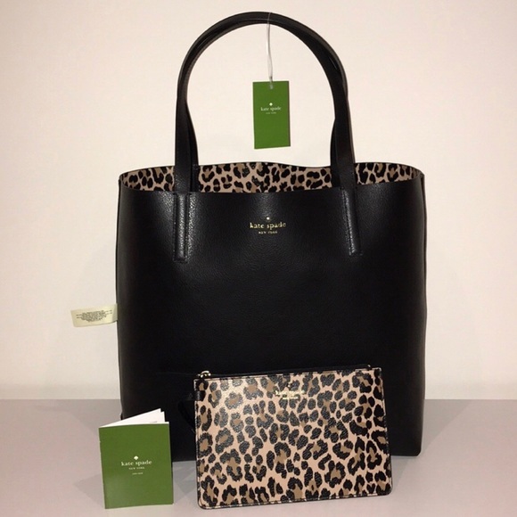 kate spade | Bags | Kate Spade Reversible Tote Detachable Pouch | Poshmark